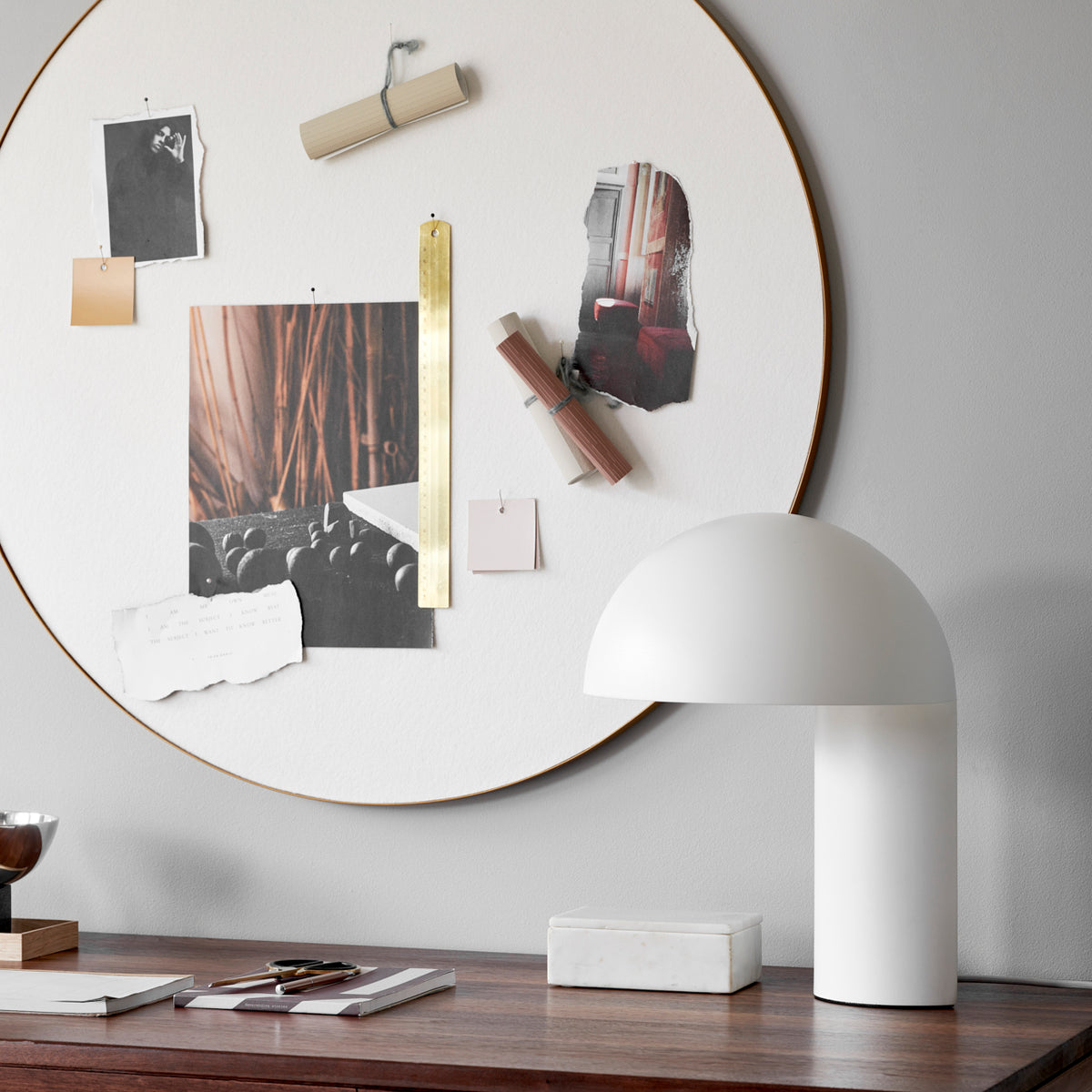 Retell pinboard brass/ white – Gejst Design